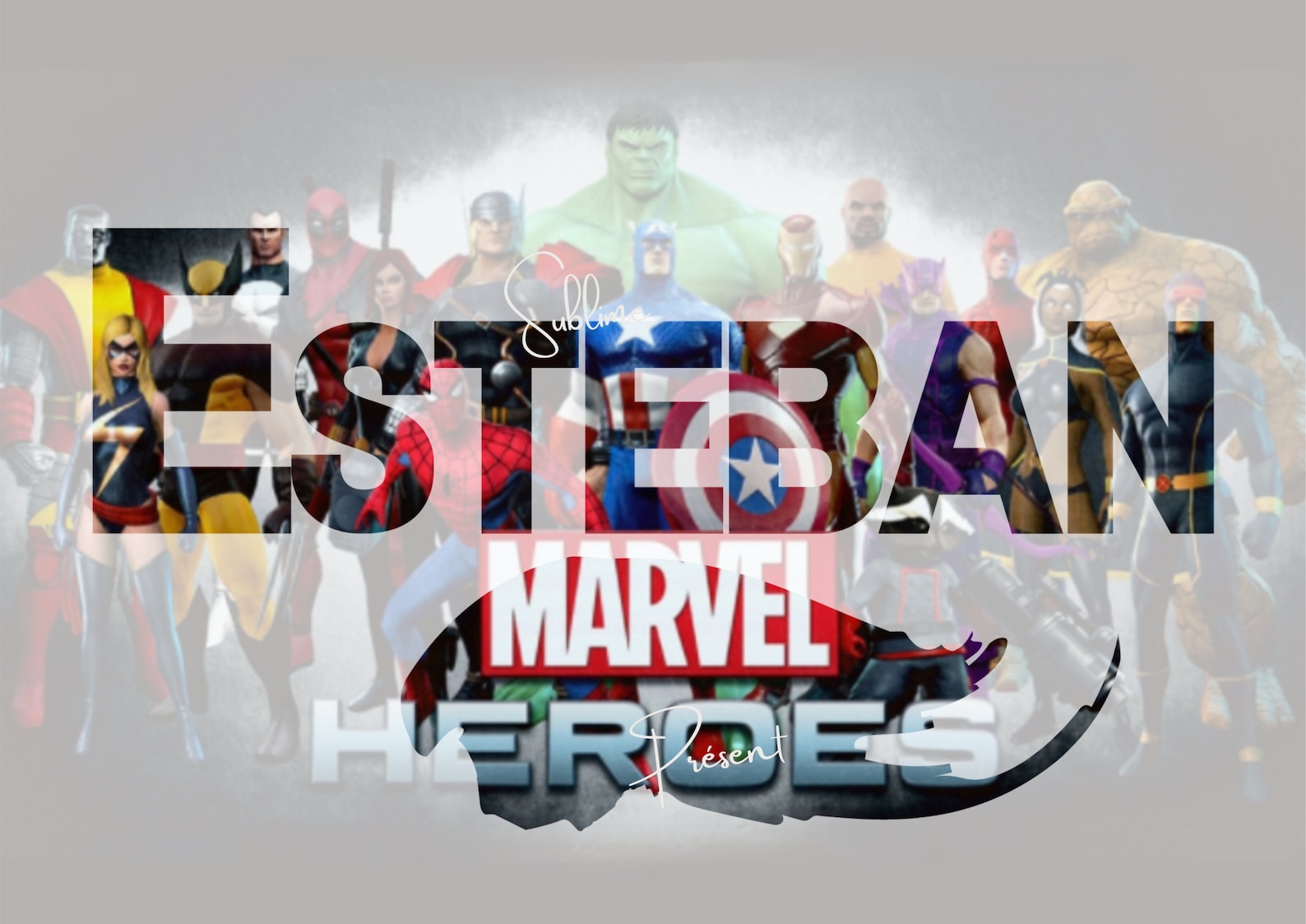 Affiche personnalisable prénom Marvel Super Héros Comics - Etsy France