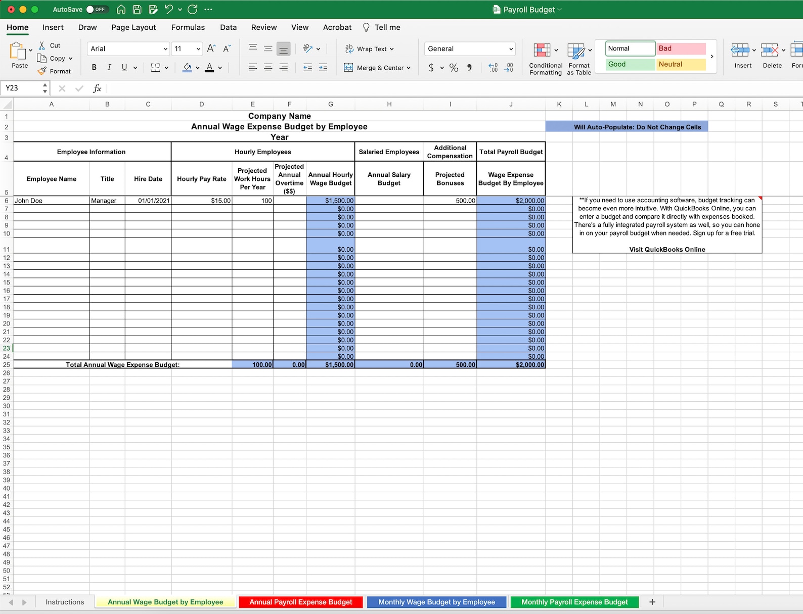 Summary Payroll Report, Easy to Use Employee Payroll Tracker, Summarize ...