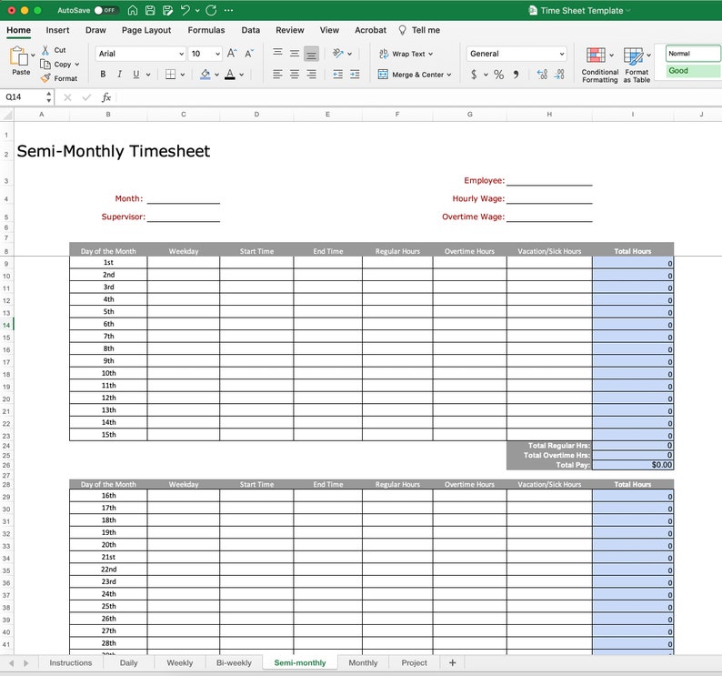 Summary Payroll Report, Easy to Use Employee Payroll Tracker, Summarize ...