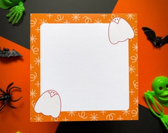 Kawaii Halloween Ghost Notepad: 45-sheet Stationery Memo Pad - Etsy