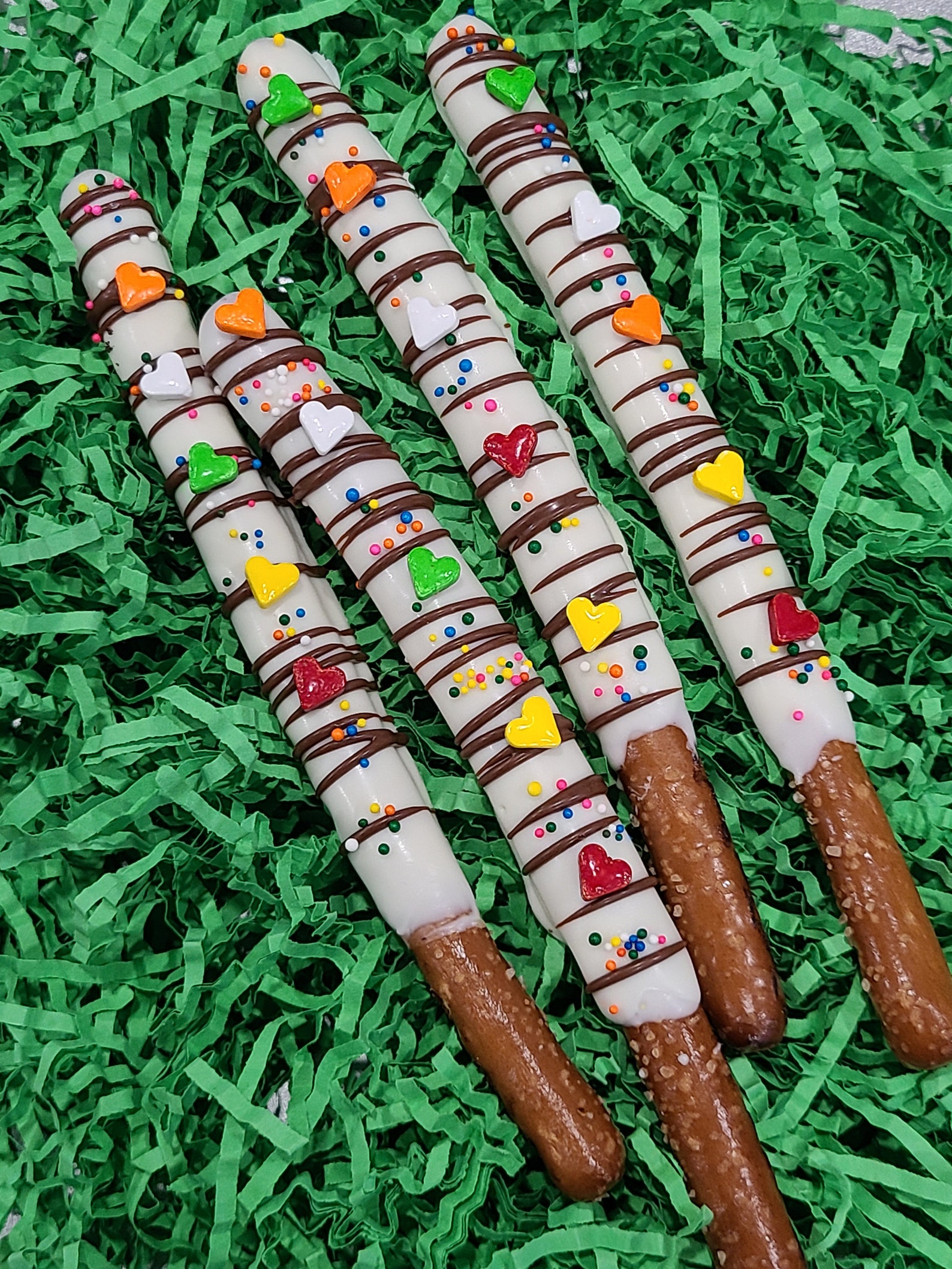 Chocolate Covered Pretzel Rods dozen Box, Pretzel Rods, Pretzels - Etsy ...
