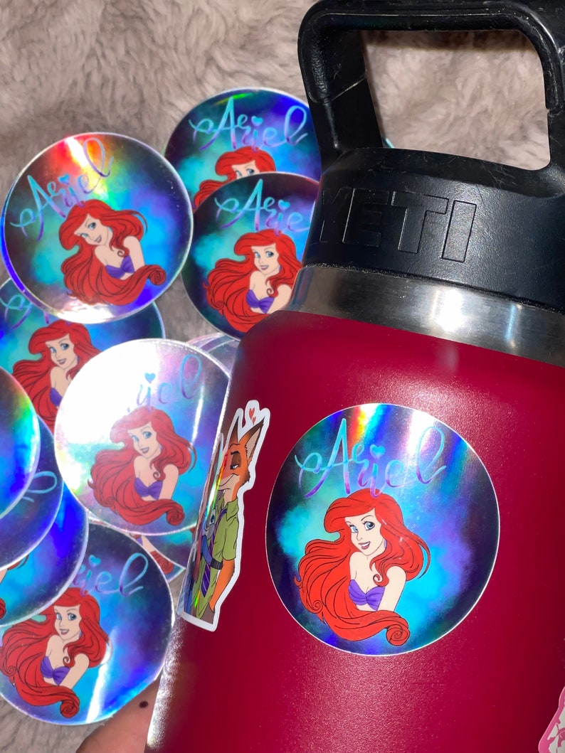 Little Mermaid Princess Ariel Sticker - Etsy