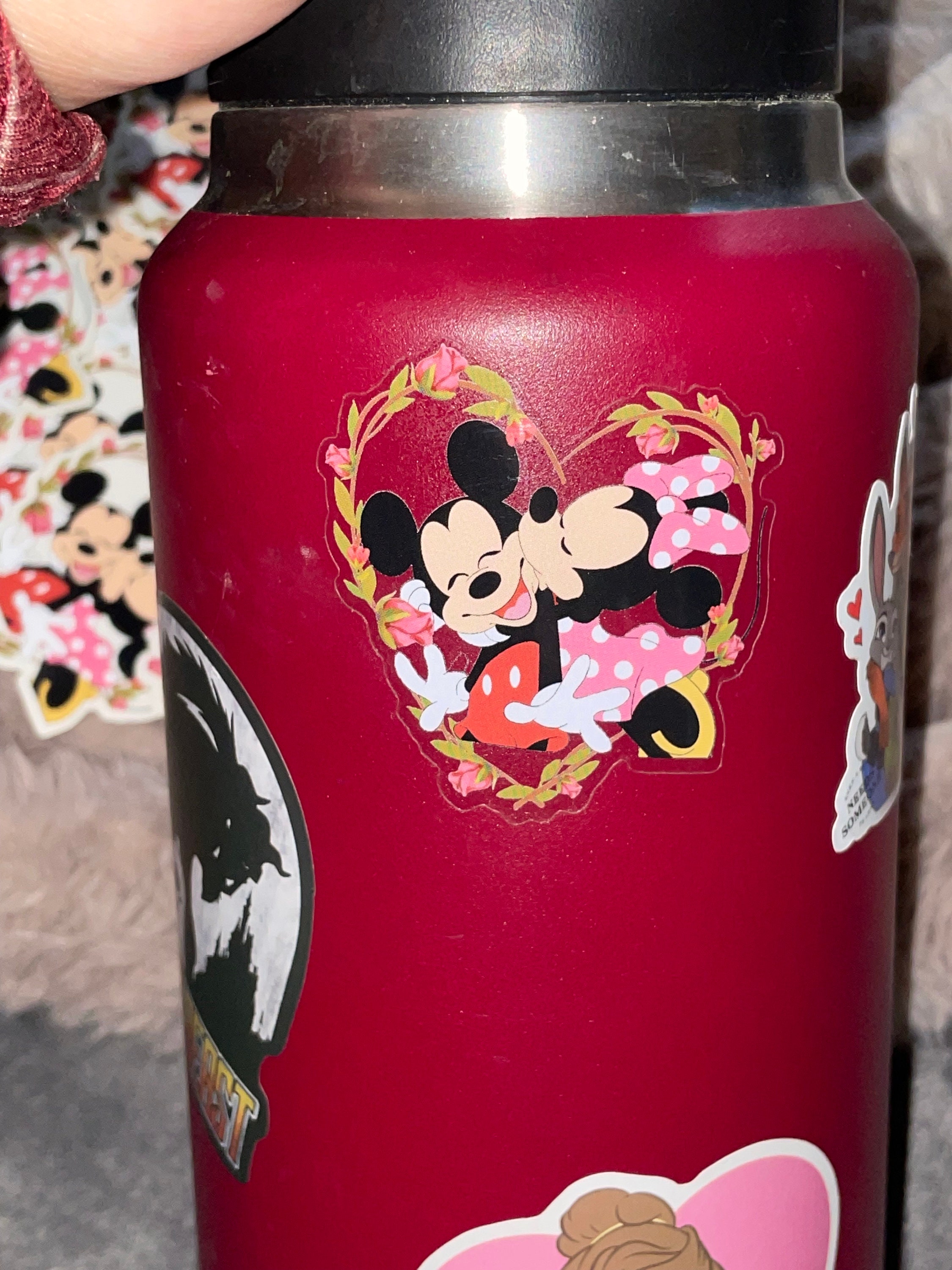 Mickey and Minnie Mouse Love Stickers - Etsy