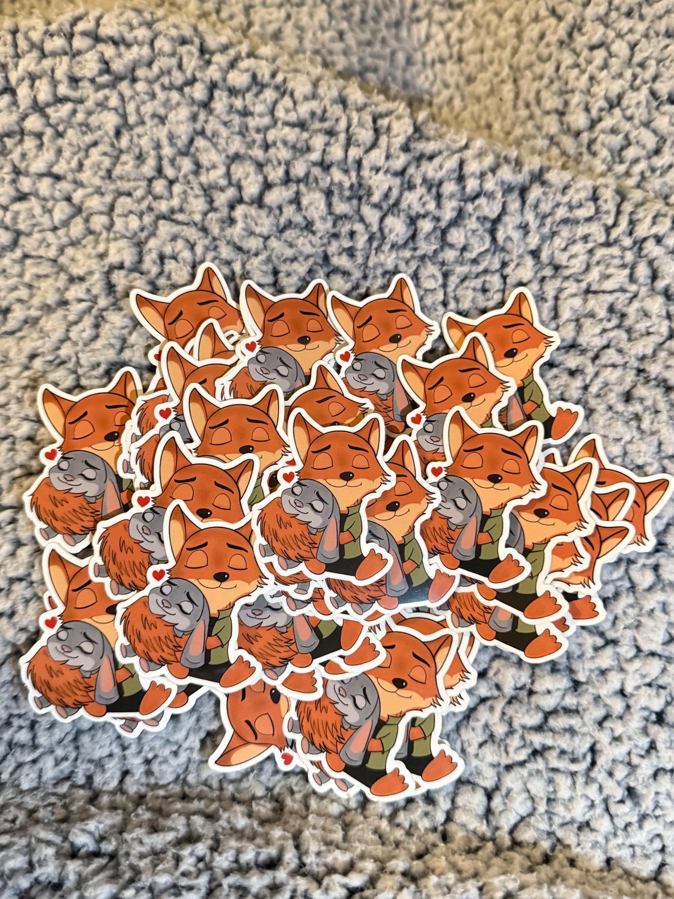 Zootopia Love Stickers - Etsy