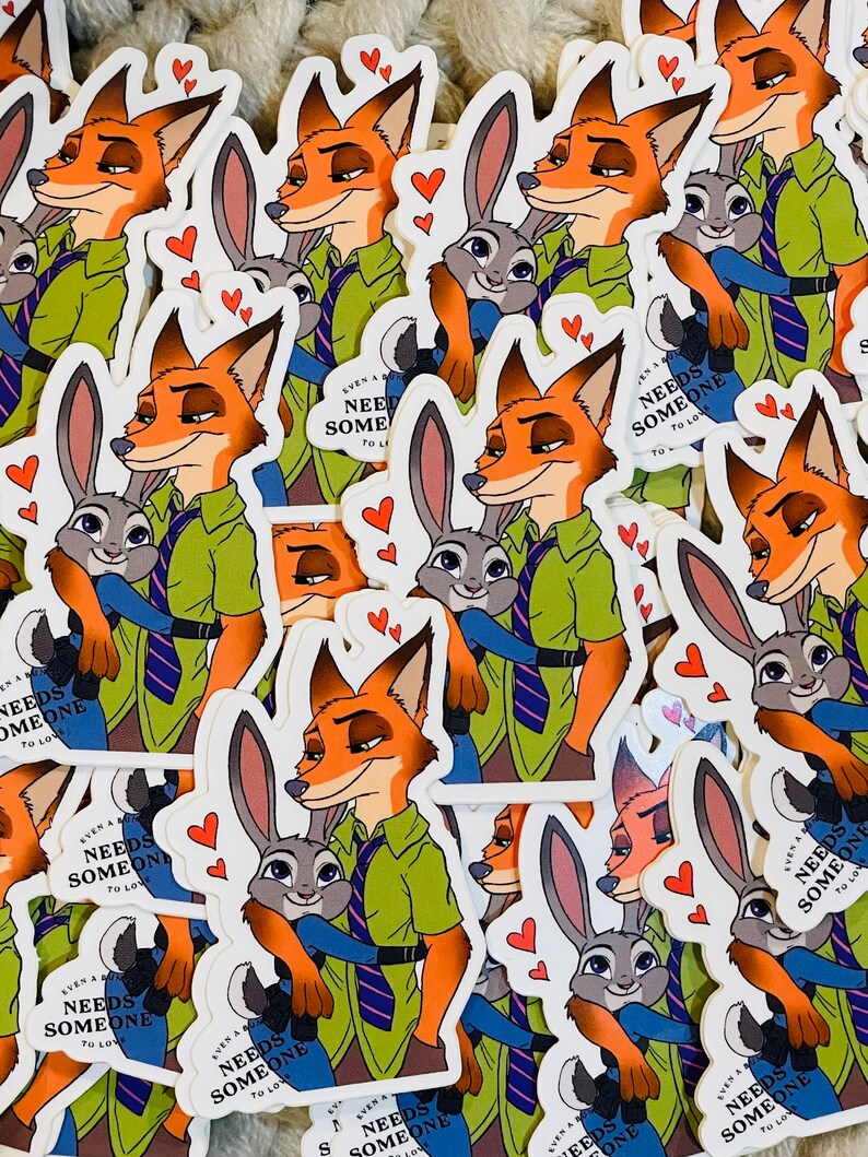 Zootopia Love Stickers - Etsy