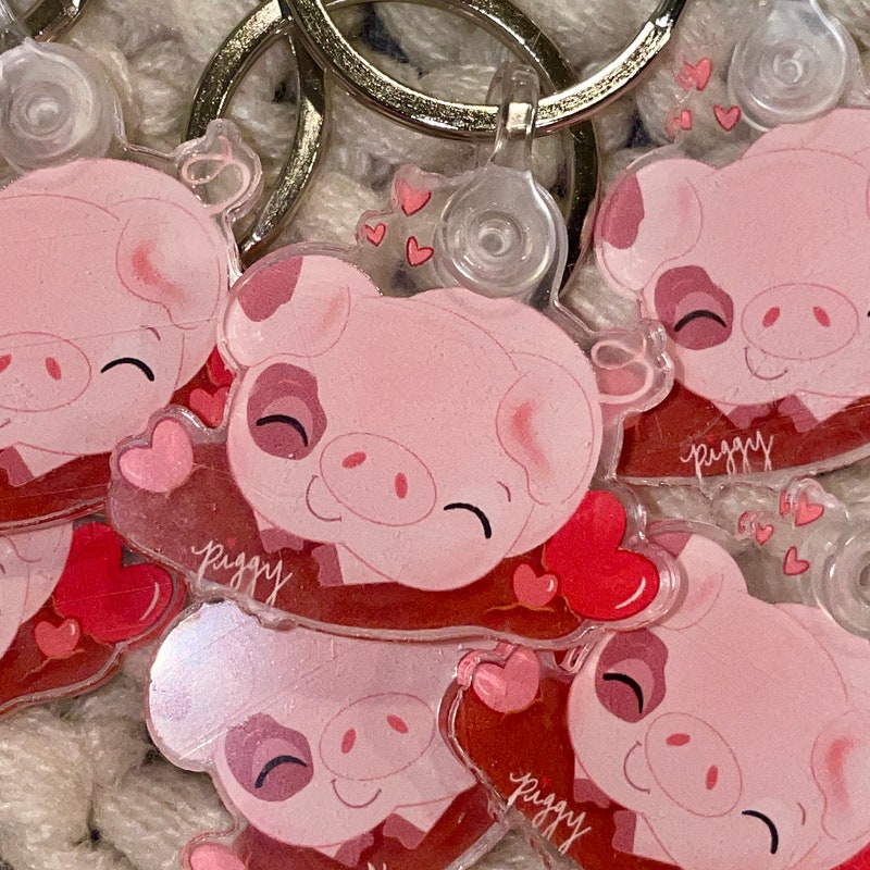 Pig Key Chains - Etsy