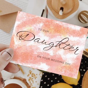 Printable Daughter Getting Married, Wedding or Bridal Party Greeting ...