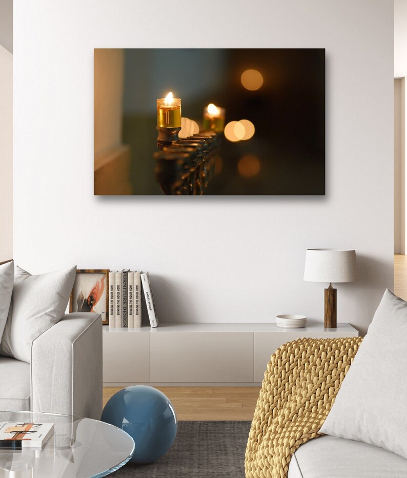 Chanukah Lights, Artistic Photo, Jewish Holiday of Hanukkah, Festival ...