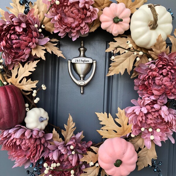 Pink Wreath - Etsy