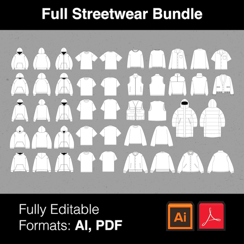 Full Streetwear Bundle Tech Pack Fashion - Etsy