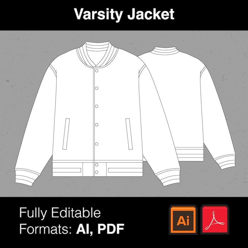 Varsity Jacket Tech Pack Fashion - Etsy