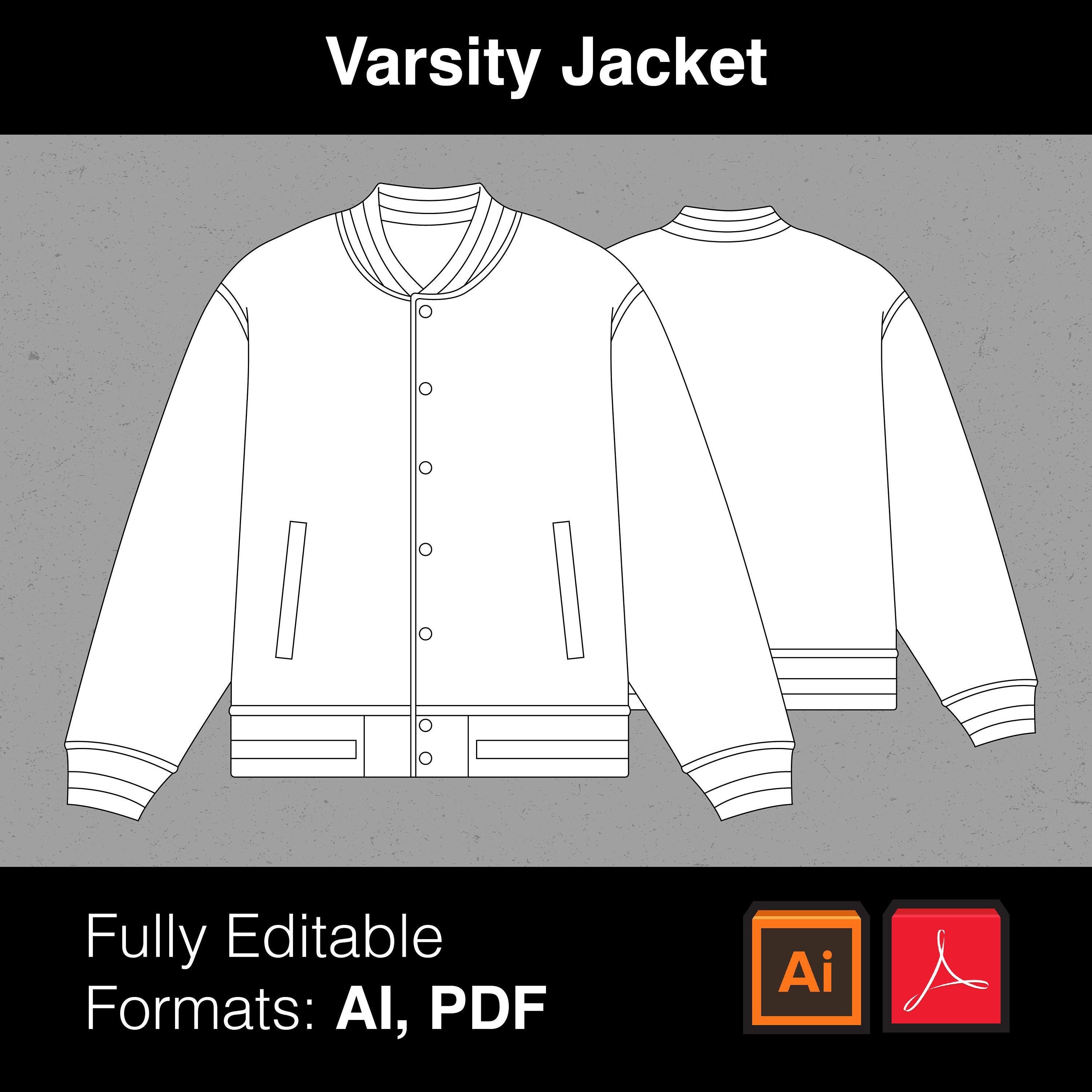 Varsity Jacket Tech Pack Fashion - Etsy