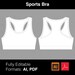 Female Sports Bra Tech Pack Fashion - Etsy