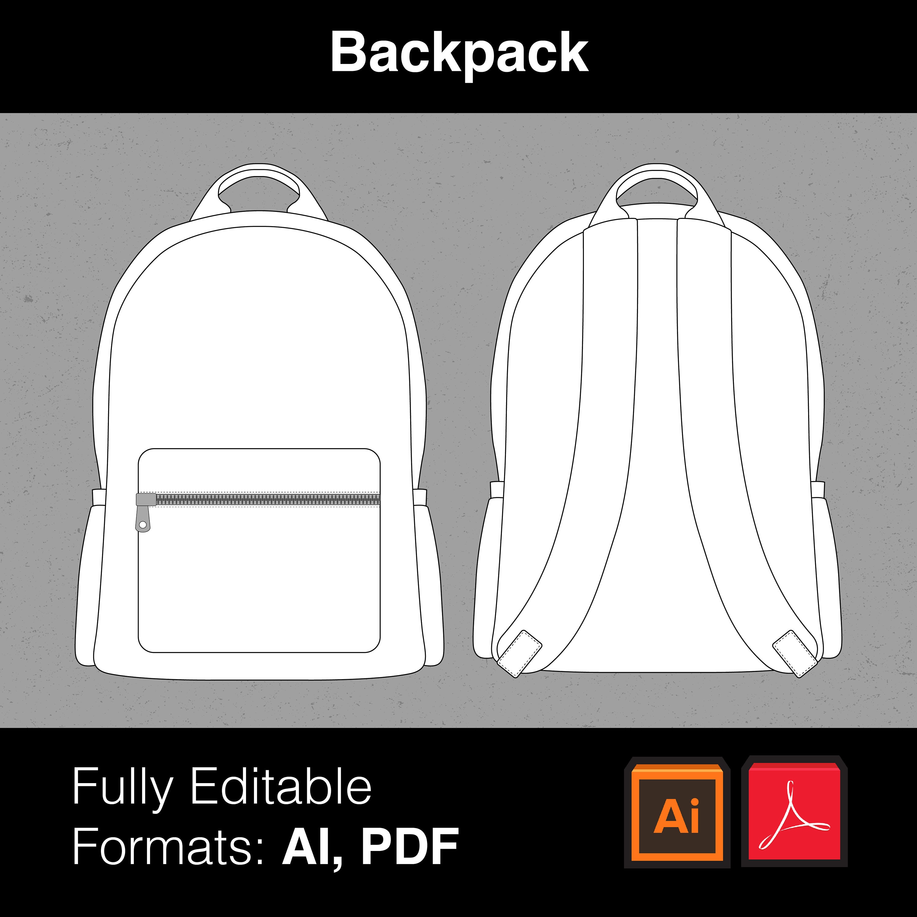 Backpack Tech Pack Fashion - Etsy