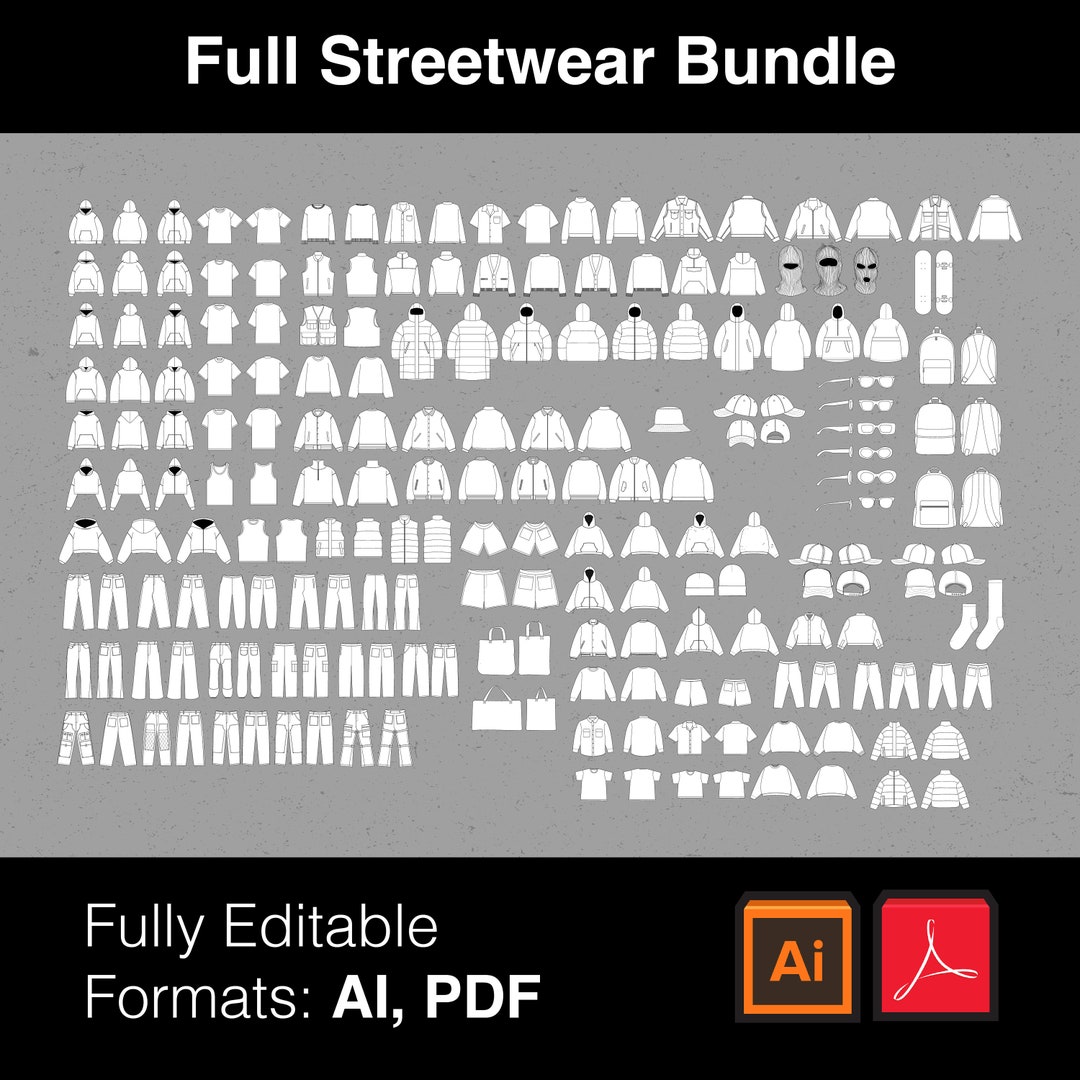 Full Streetwear Bundle Tech Pack Fashion - Etsy