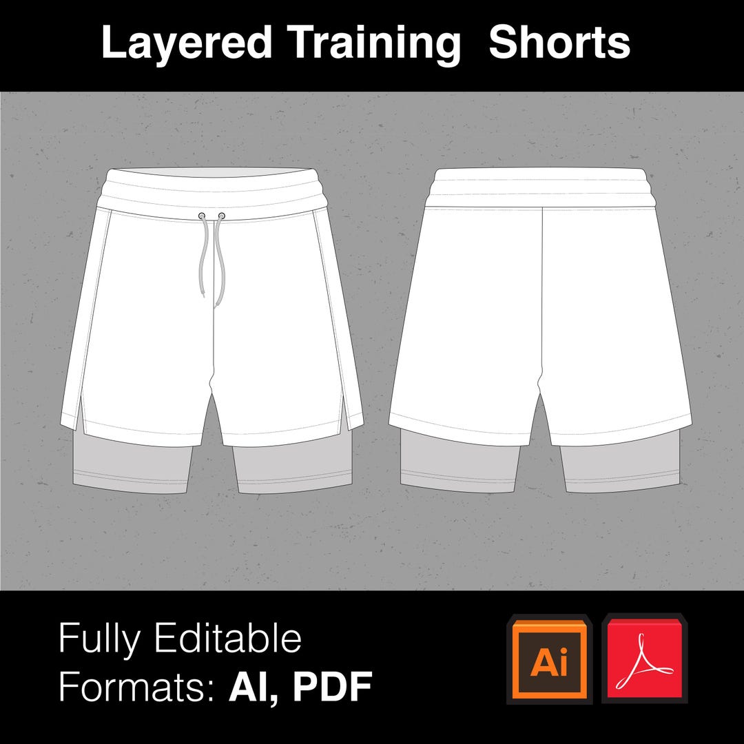 Layered Training Shorts Tech Pack Fashion - Etsy