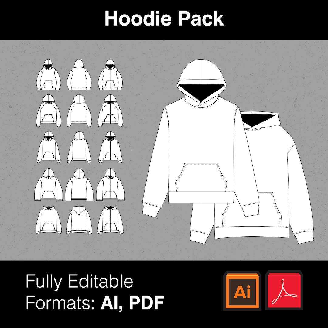 Hoodie Tech Pack Fashion - Etsy