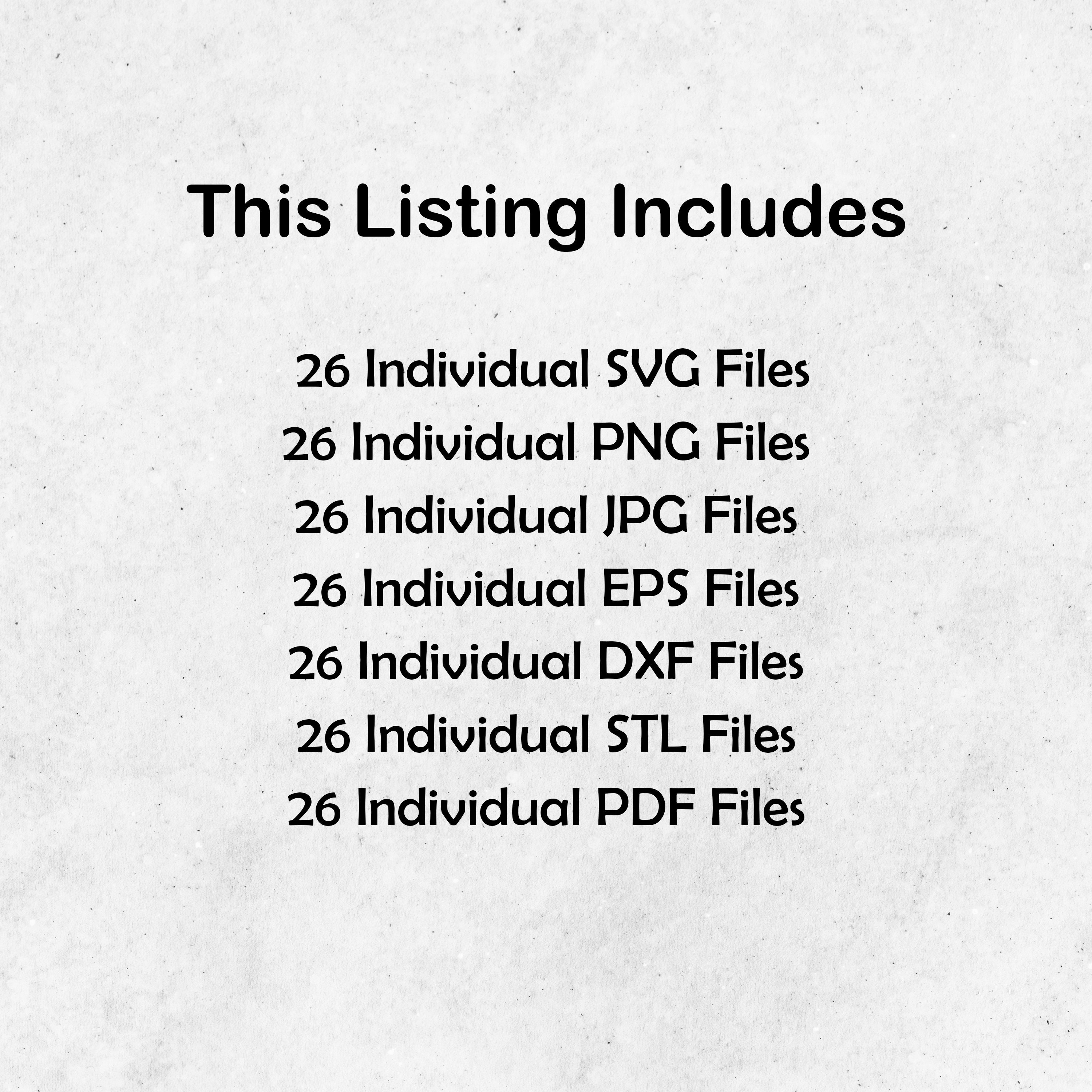 Script Monogram Alphabet With Horizontal Split Set Digital - Etsy