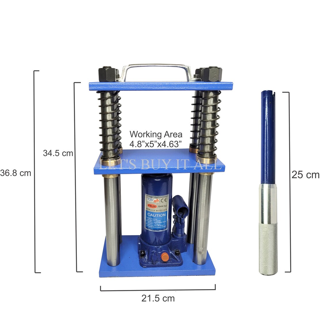 5 Ton Hydraulic Press 4 Pillar Bottle Jack Press 5 Ton - Etsy