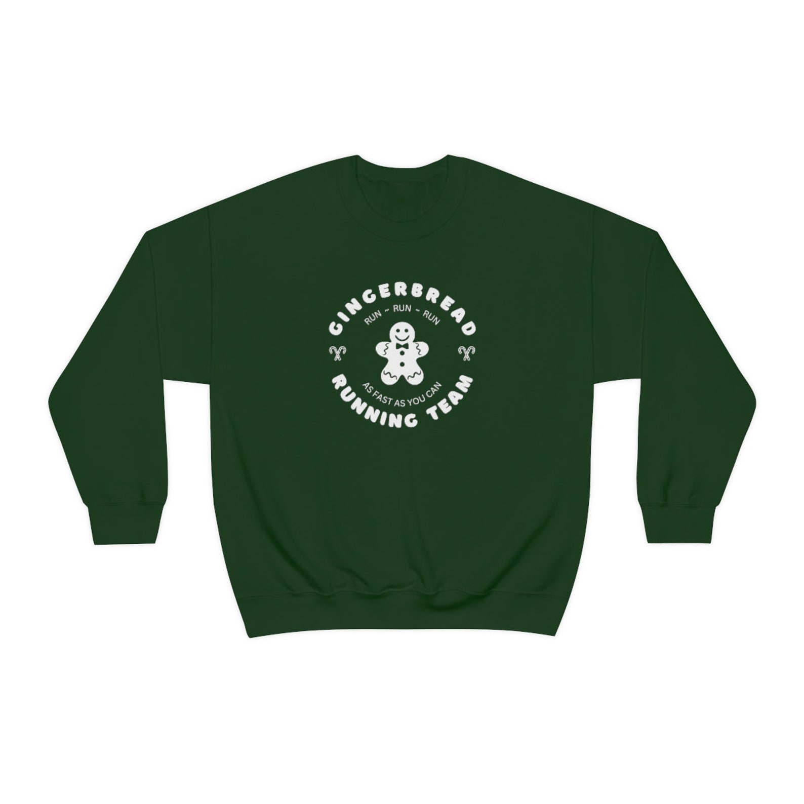 Funny Christmas Sweater, Gingerbread Running Team Sweatshirt, Cute X ...