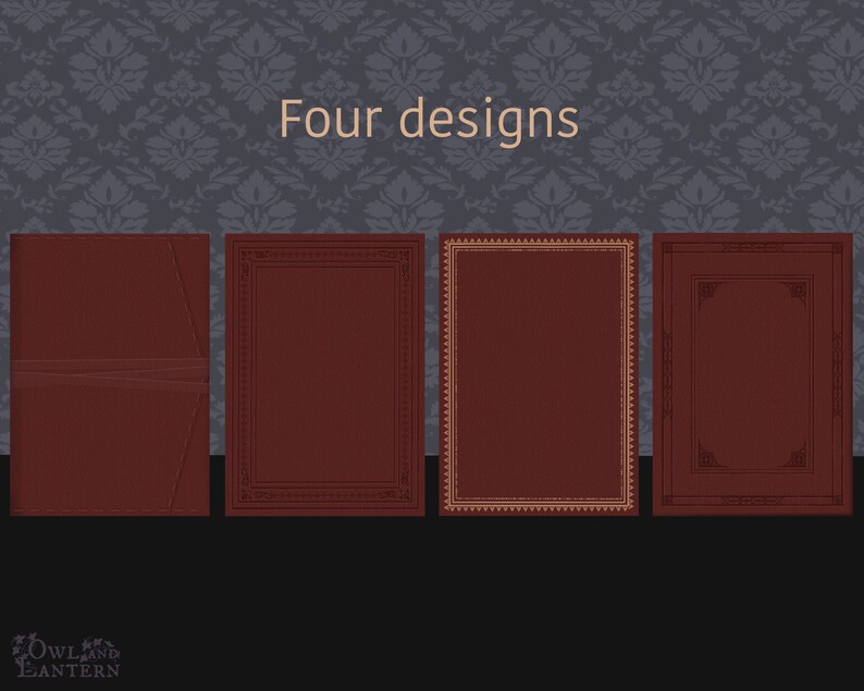 Dark Victorian Notebook Covers Gothic Digital Covers for - Etsy