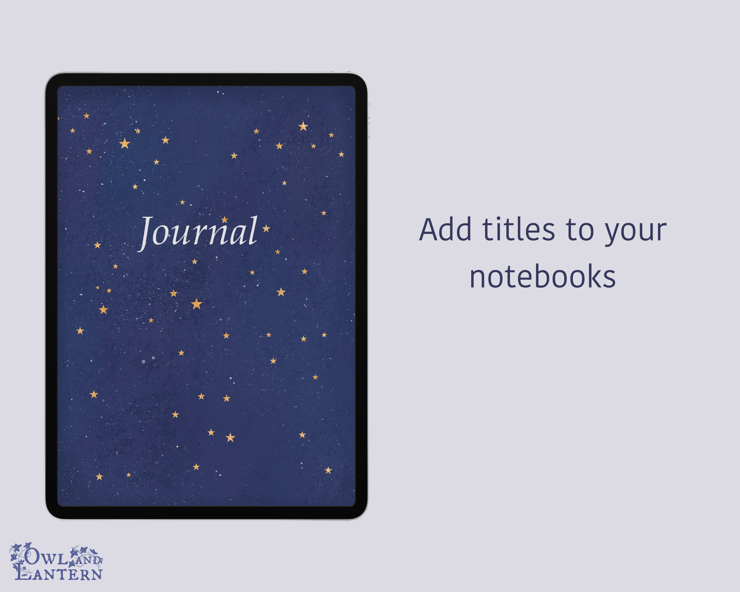 Stargazer | Celestial Digital Notebook Covers in PNG for Goodnotes ...