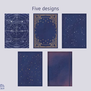 Stargazer | Celestial Digital Notebook Covers in PNG for Goodnotes ...