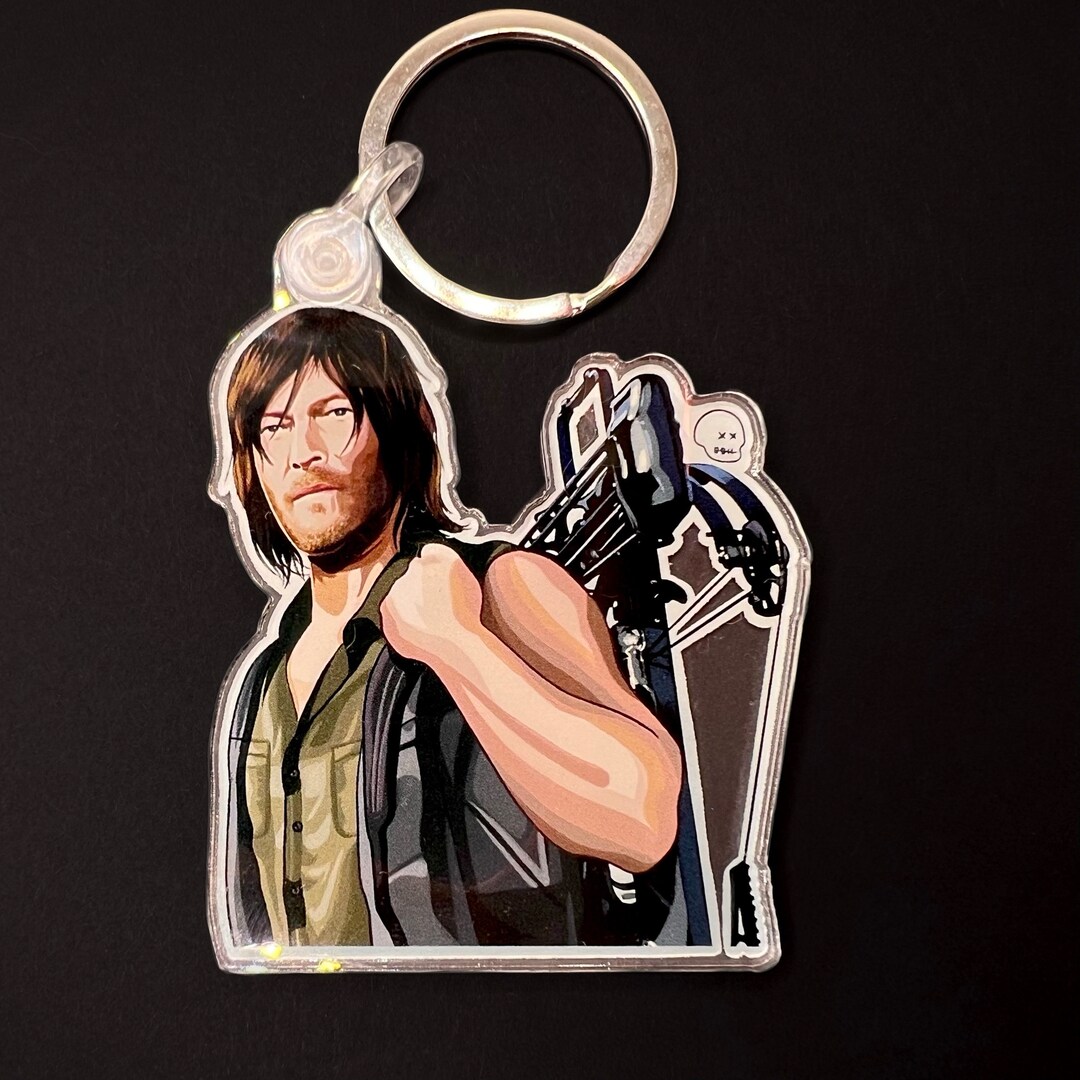 Daryl Keychain | TWD Inspired Fanmade Walking Zombies Keychain - Etsy