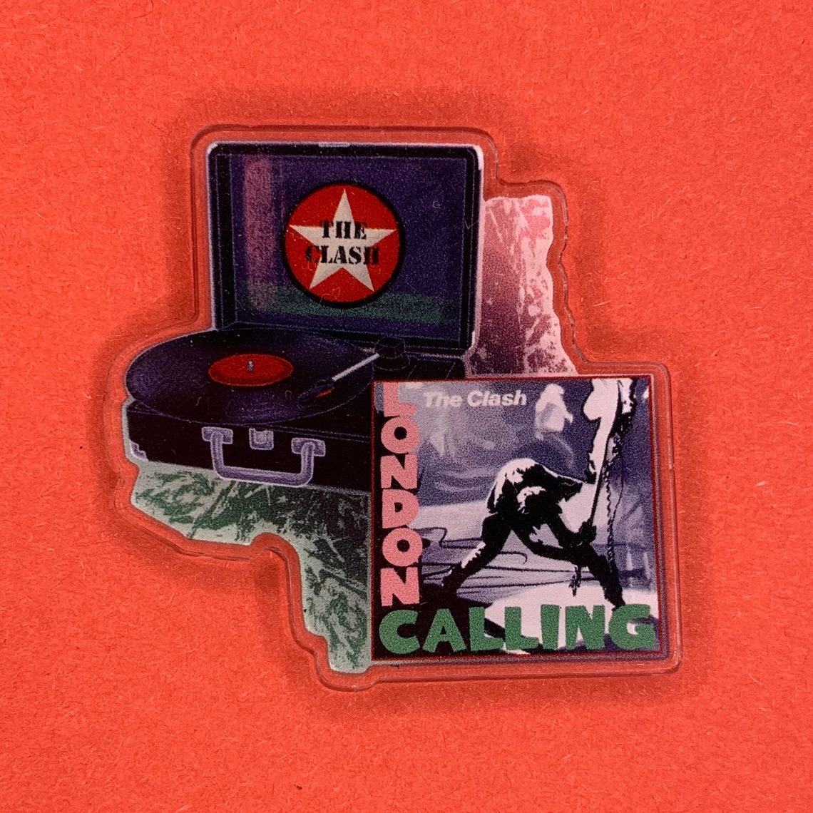 The Clash London Calling Album Cover Acrylic Pin Badge - Etsy