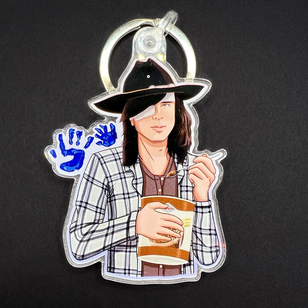 Carl Keychain | TWD Inspired Fanmade Walking Zombies Keychain - Etsy