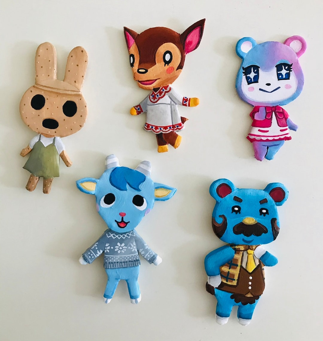 Animal Crossing ANY VILLAGER NPC Handmade Custom Clay Magnet - Etsy