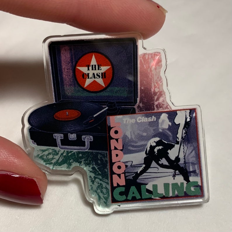 The Clash London Calling Album Cover Acrylic Pin Badge - Etsy