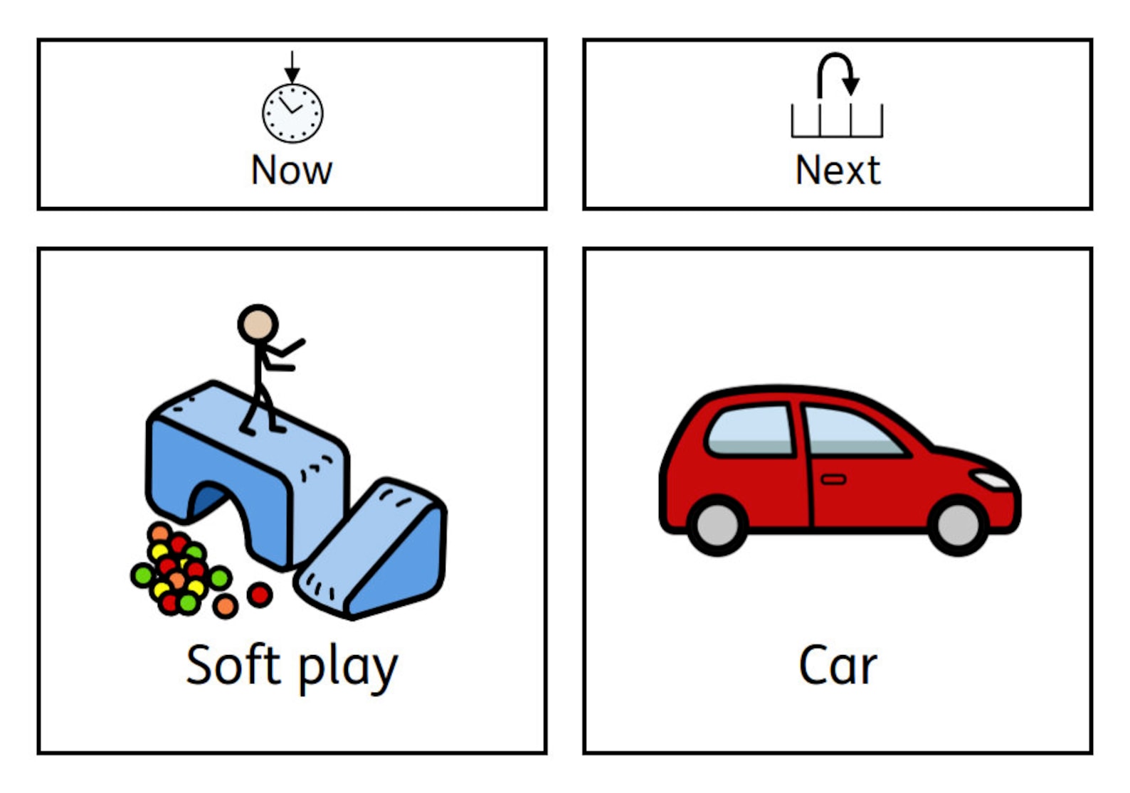 Now and Next Visual Aid Complete With Tailored Symbol Packs - Etsy