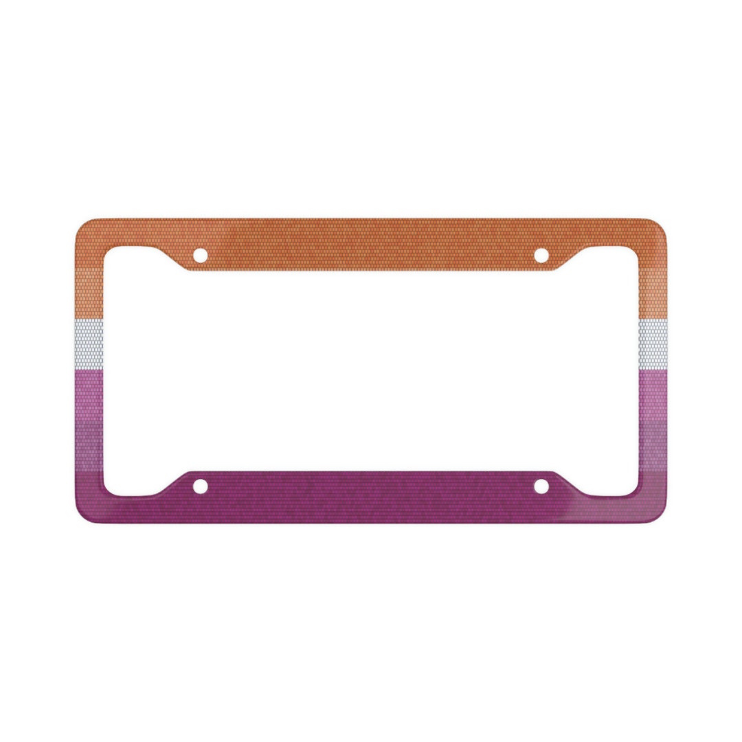 Lesbian Pride License Plate Frame LGBTQ Pride Pride License Plate Frame ...