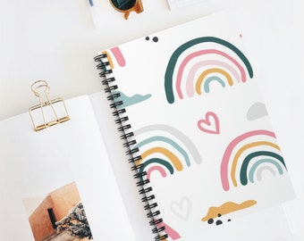 Teacher Life Pencil Rainbow Spiral Notebook Ruled Line - Etsy