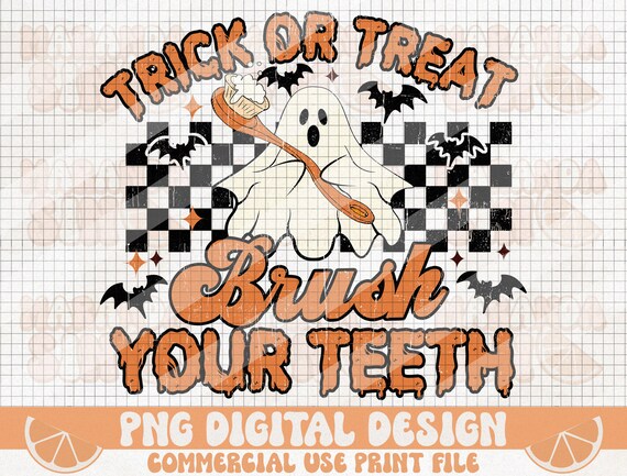 Halloween Dentist PNG Retro Halloween Png Spooky Dental - Etsy