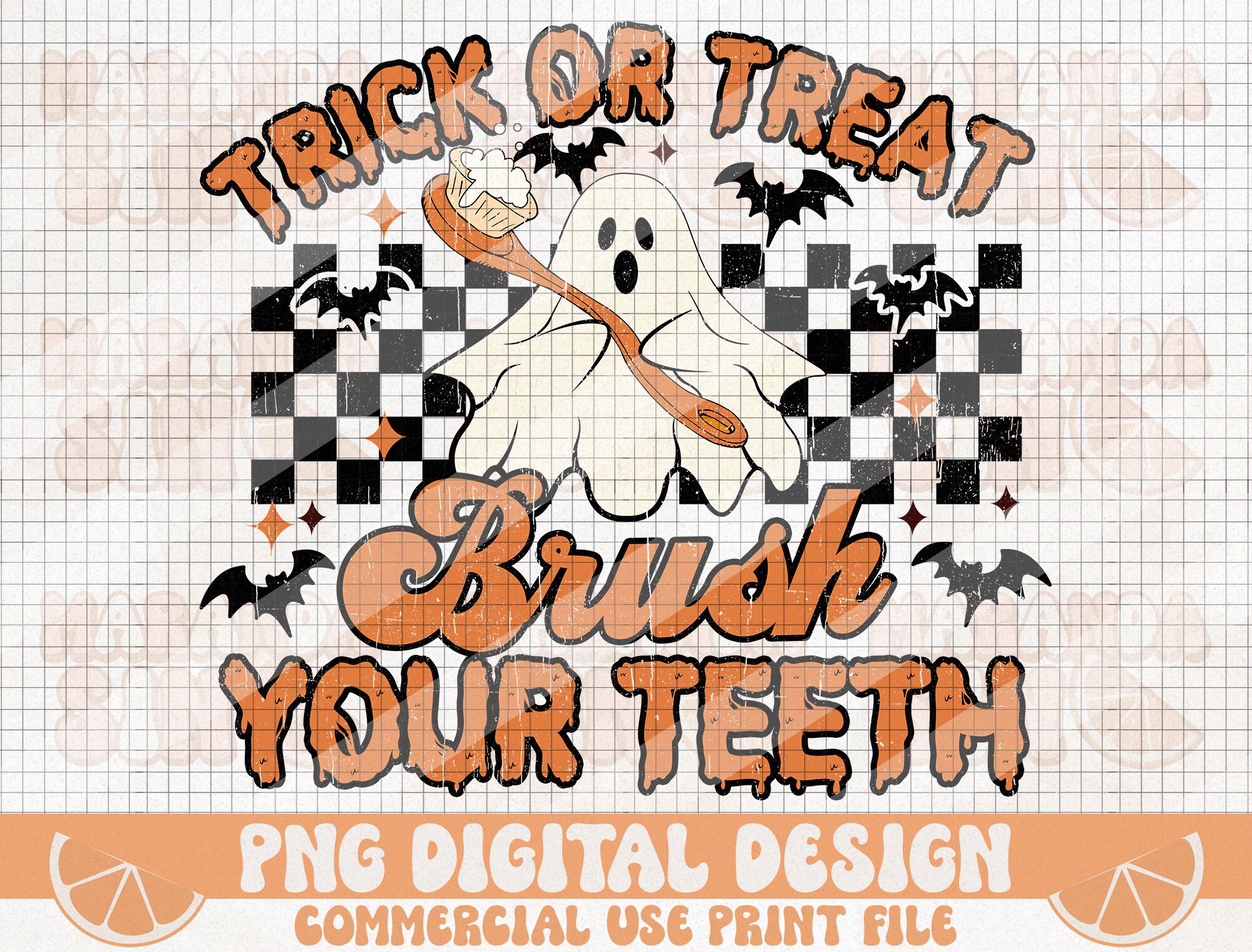 Halloween Dentist PNG Retro Halloween Png Spooky Dental - Etsy