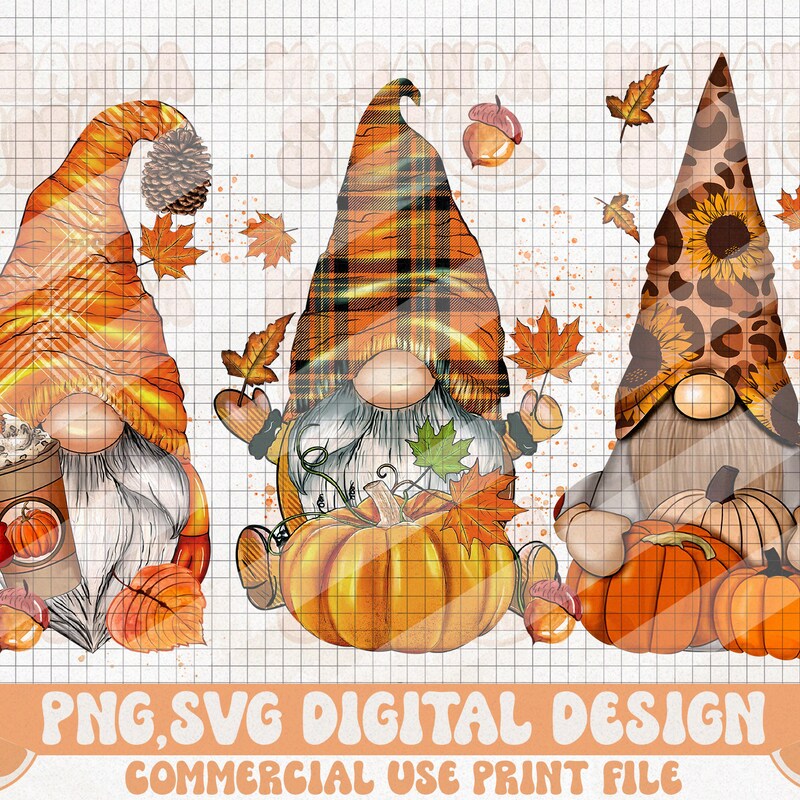 Fall Gnome Png - Etsy