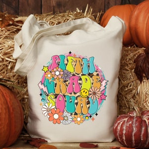 Fifth Grade Squad PNG SVG, Back to School Png Svg, Retro Groovy Fifth ...