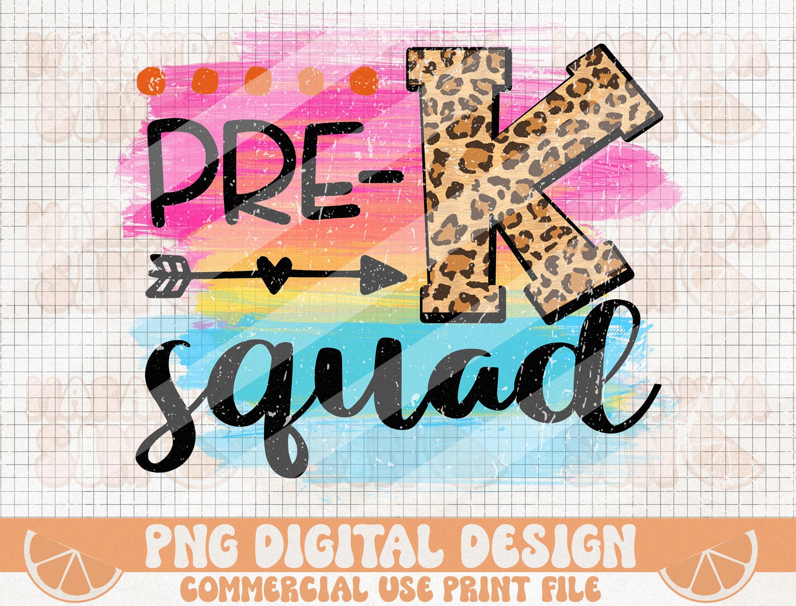 Pre-k Squad PNG Back to School Png Leopard Pre-k Printable - Etsy