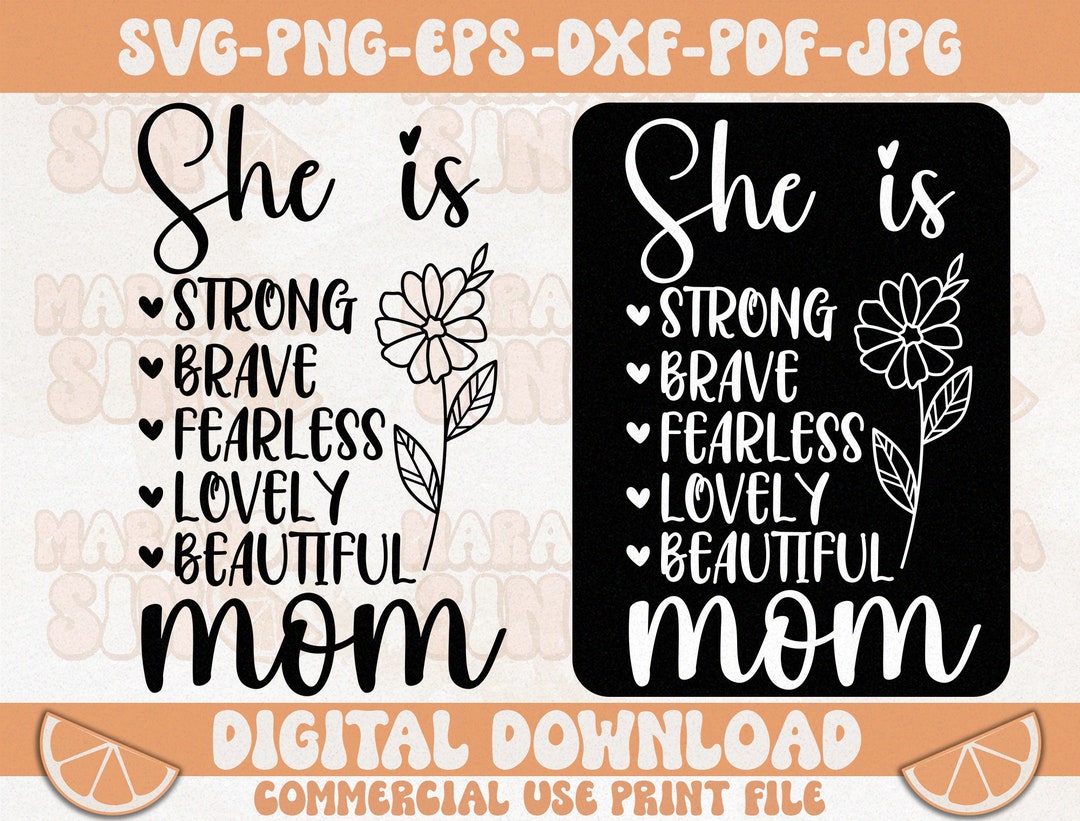 She is Mom SVG, Blessed Mom Svg, Mom Shirt, Mom Life Svg, Mothers Day ...