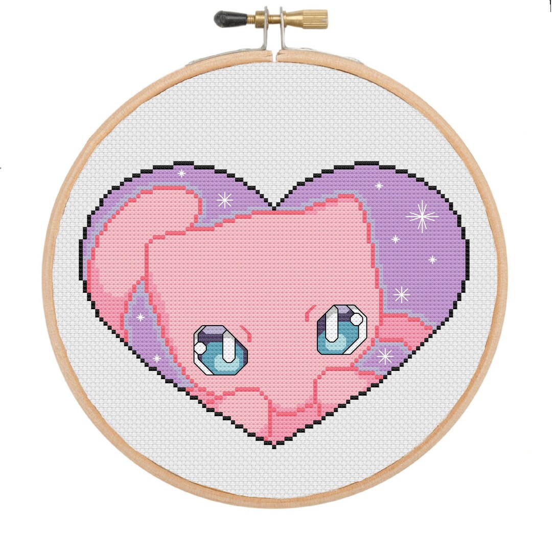 Pokemon Cross Stitch Pattern, Mew - Etsy