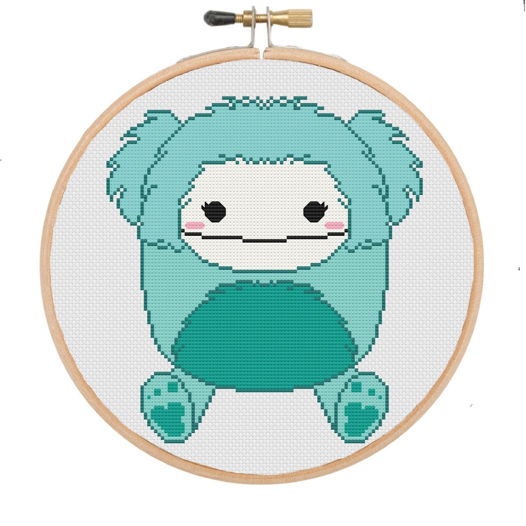 Squish Cross Stitch Pattern Joelle Big Foot Etsy squish-cross-stitch-pattern-joelle-big-foot-etsy