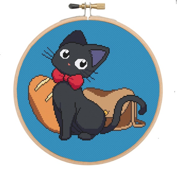 Cross Stitch Pattern Delivery Kitty - Etsy