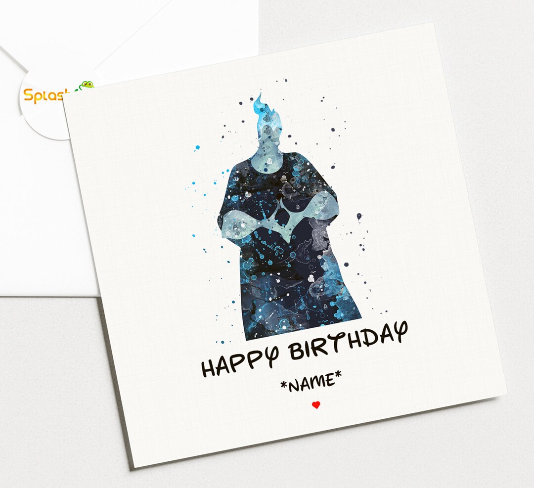 Hades Birthday Card, Personalised Card, Card for Son, Card for Grandson ...