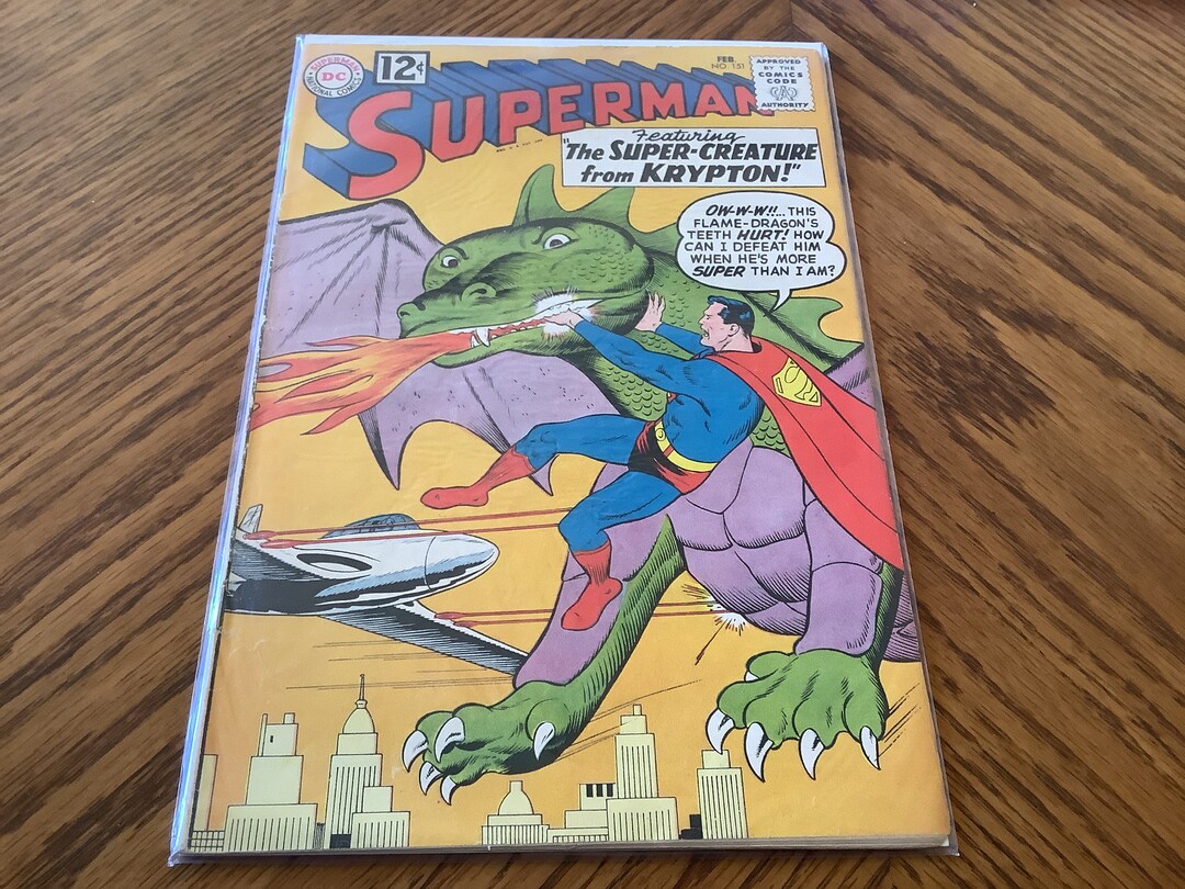 Superman Comic Book Featuring the Super-creature From - Etsy