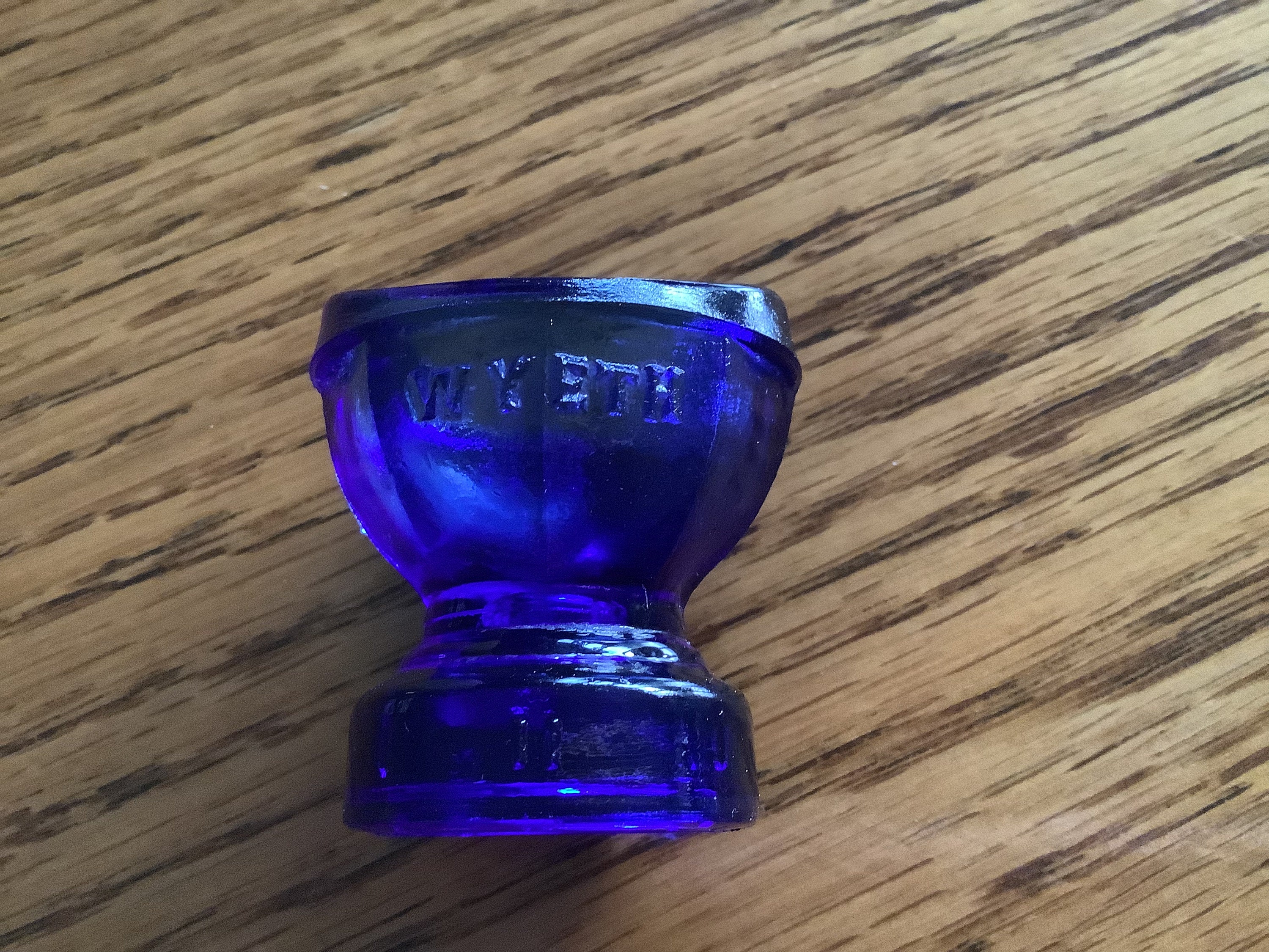 Vintage, Wyeth Eye Wash, Cobalt Blue Glass Eyecup, Originally Medicinal ...