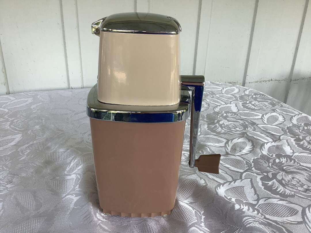 Vintage, Swing a Way, Hand Crank, Ice Crusher, Retro Barware, Chrome ...