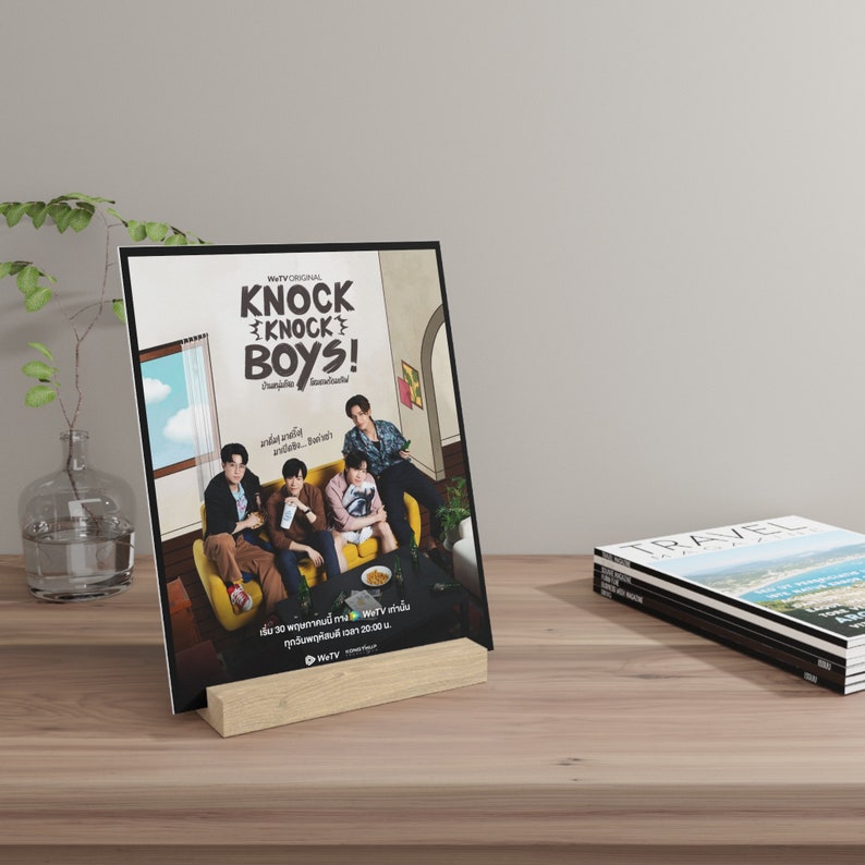 Knock Knock Boys Thai BL Drama Gallery Board With Stand - Featuring ...