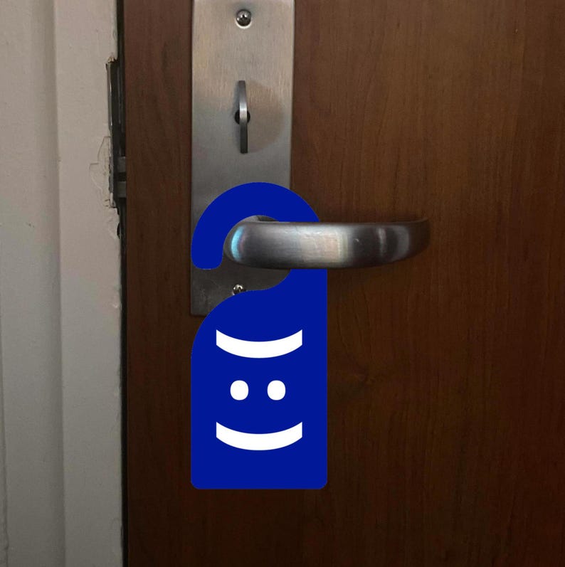 Bad Buddy Smiley/frowny Door Hanger - Etsy